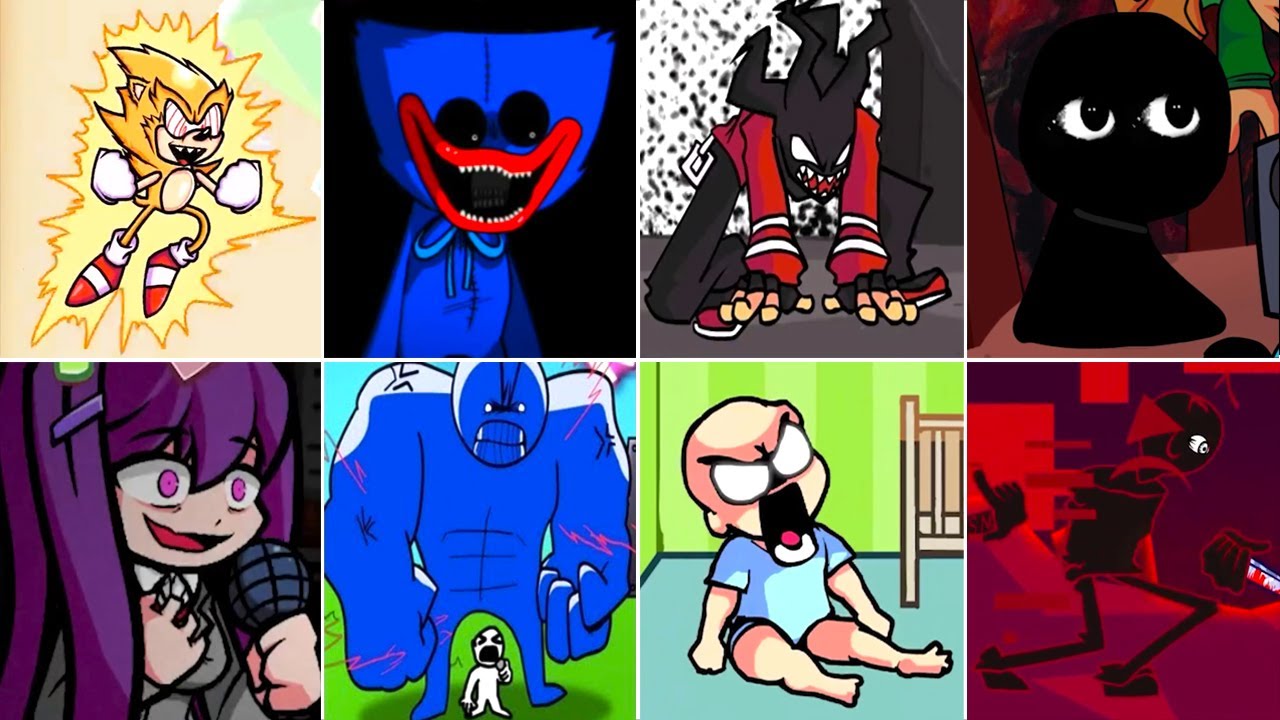 Transformation of FNF Characters #1 - Friday Night Funkin - YouTube