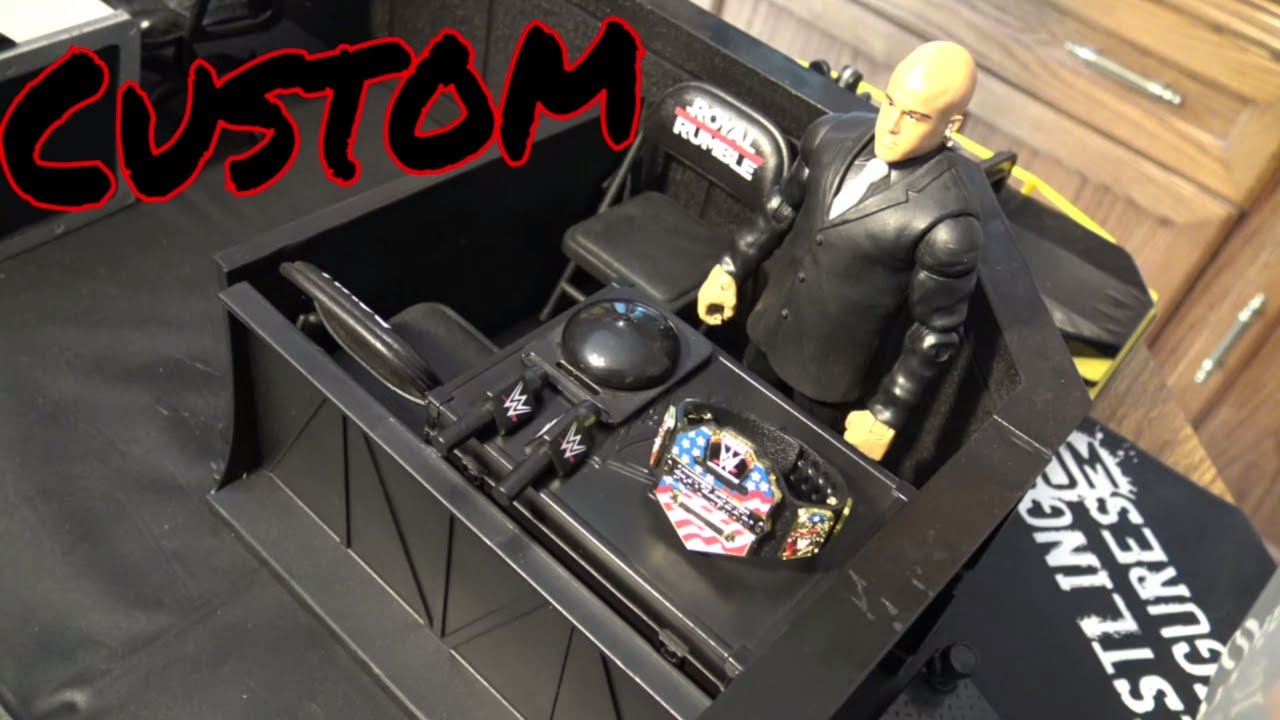 How to make a Timekeepers area for WWE Figures - YouTube
