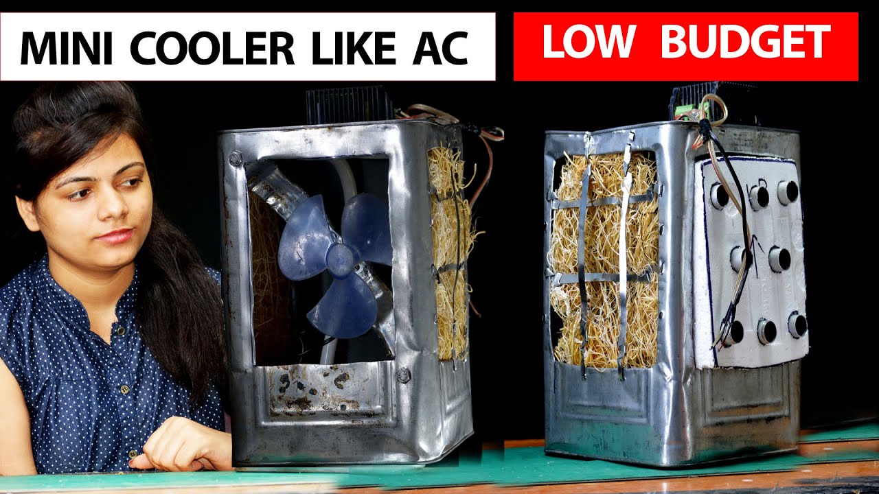How to make Mini Air Cooler Like Air conditioner | Make Gadget - YouTube