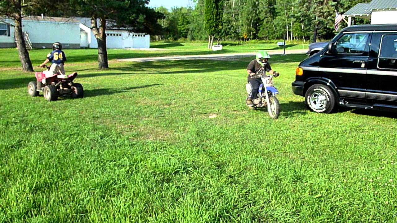 Yamaha ttr 110 and Polaris 80 - YouTube