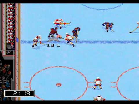 NHL 97 (Sega Genesis) Demo Gameplay (3rd Period) - YouTube