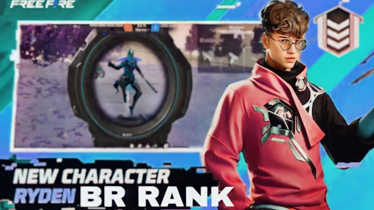 RYDEN NEW CHARACTER BR RANK GAME PLAY FREE FIRE 🔥 MAX INDIAN LALIT YT ...