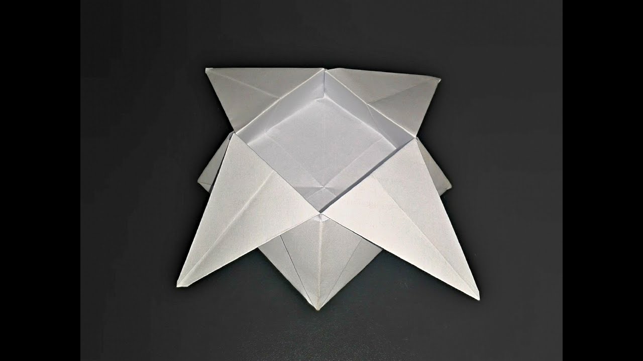 Origami Kutu Yapımı (Yıldız Şeklinde) - YouTube