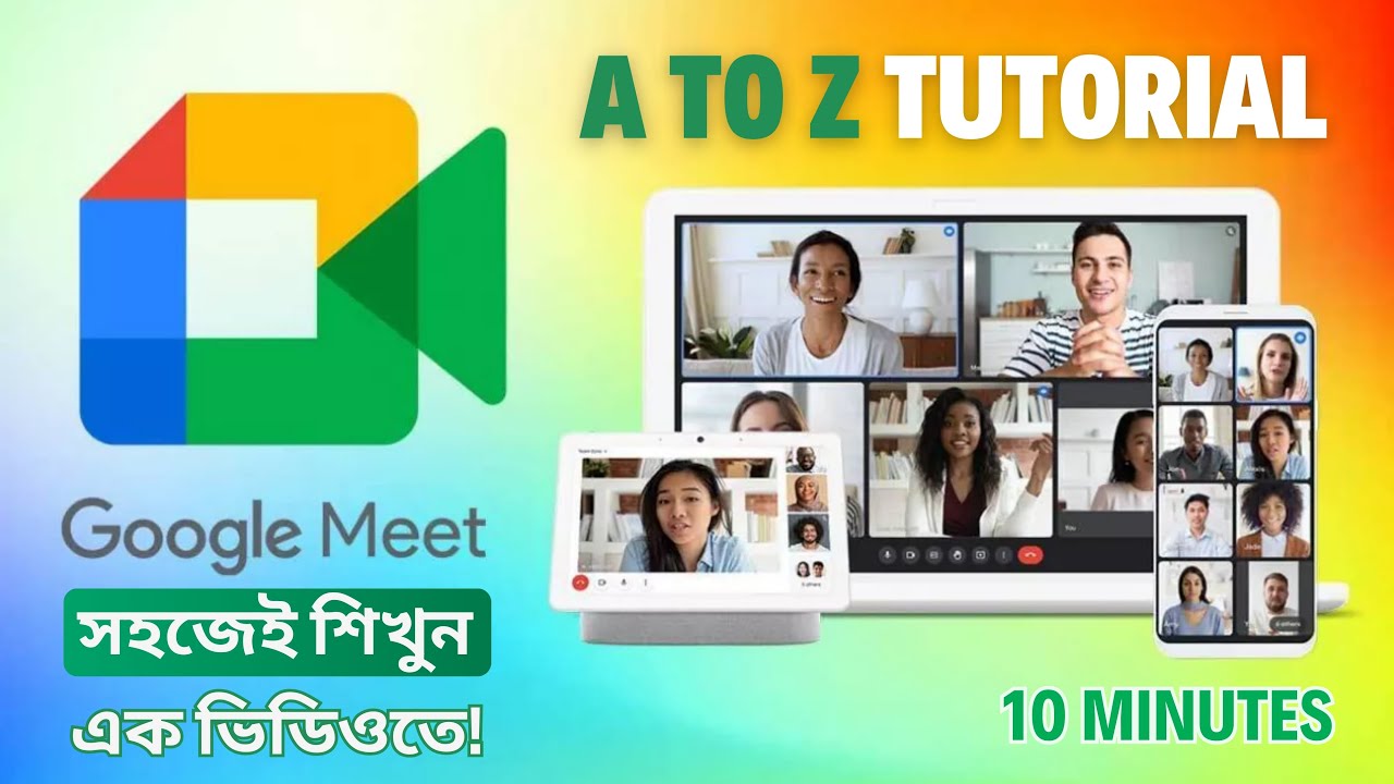 Google Meet Class A to Z Tutorial | Virtual Conference | Basic Computer ...