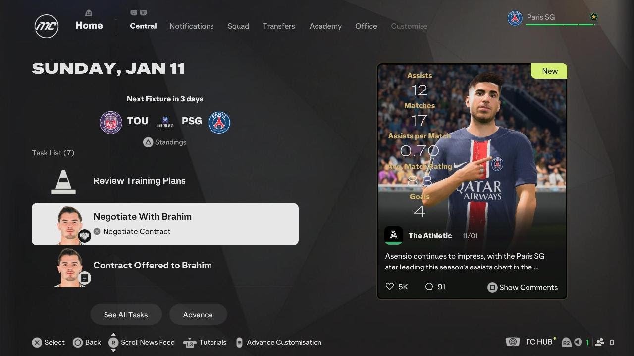 EA SPORTS FC 25 Strasbourg VS PSG Liga1 3080 PS5 - YouTube