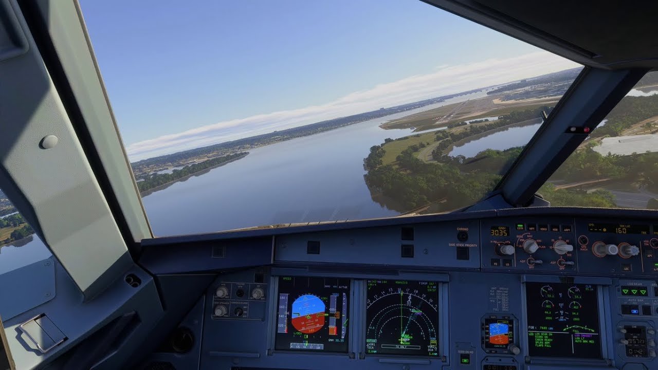 Washington DC KDCA Landing | Fenix A321 | MSFS2024 - YouTube
