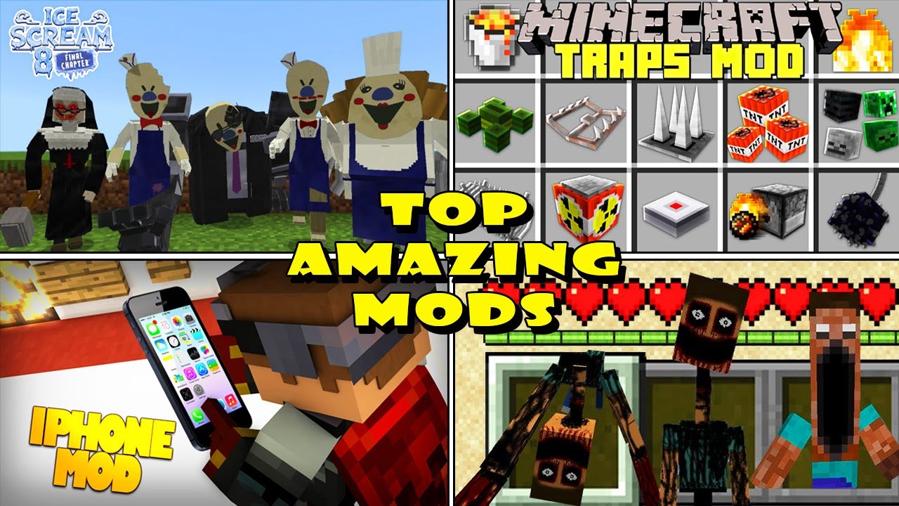 Top Amazing MODS for Crafting and Building and Minecraft | # ...