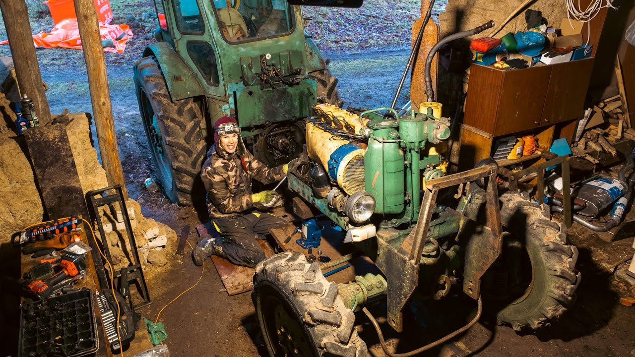 Splitting TRACTOR in HALF - YouTube