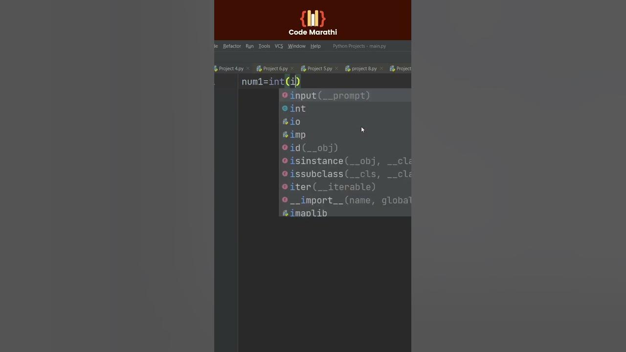 Addition Program In Python In Marathi Shorts Youtube