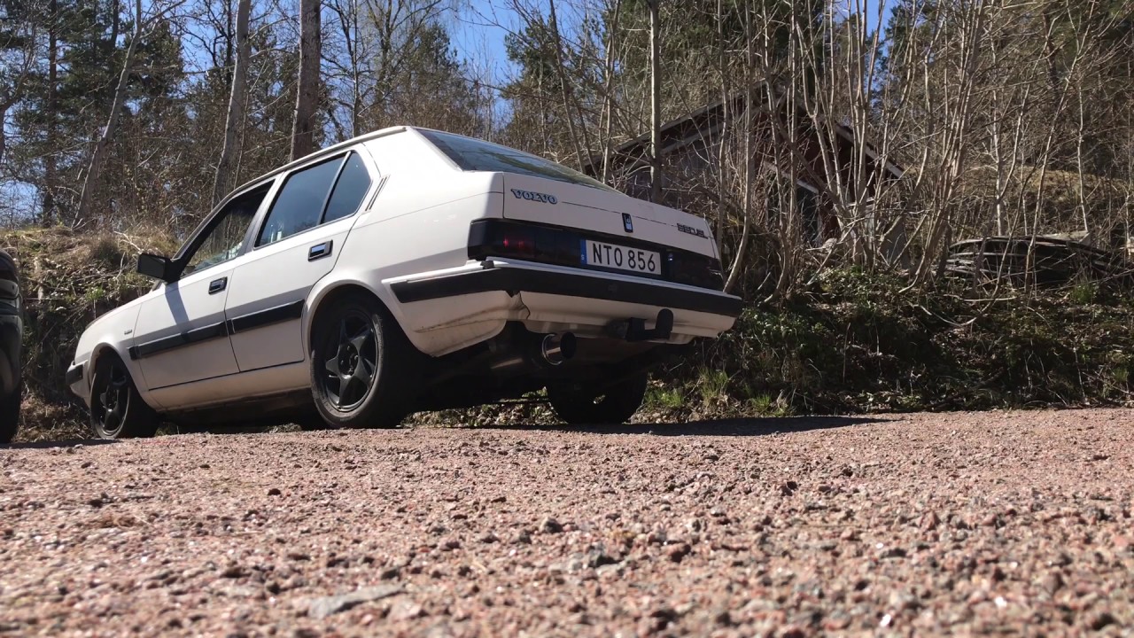 Volvo 360 Turbo custom exhaust - YouTube