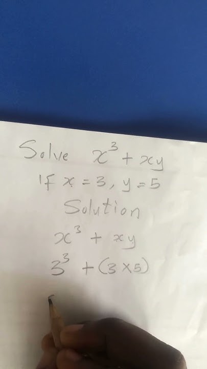 Simple algebraic calculations in mathematics 2 - YouTube