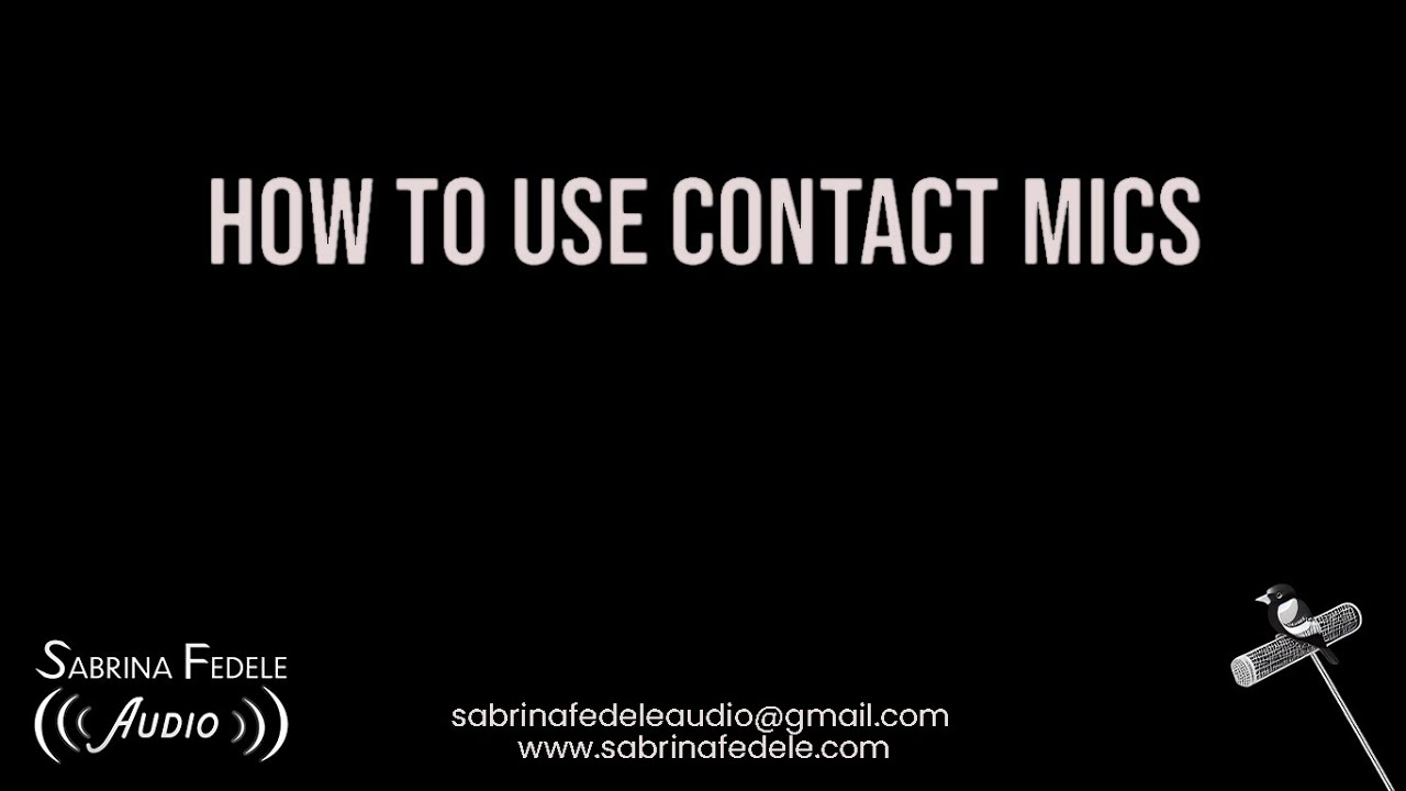 8 Ways to Use a Contact Microphone for Sound Design - YouTube