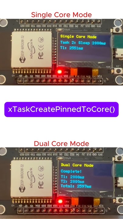 Use both cores of ESP32-S3 #arduino #esp32 #programming - YouTube