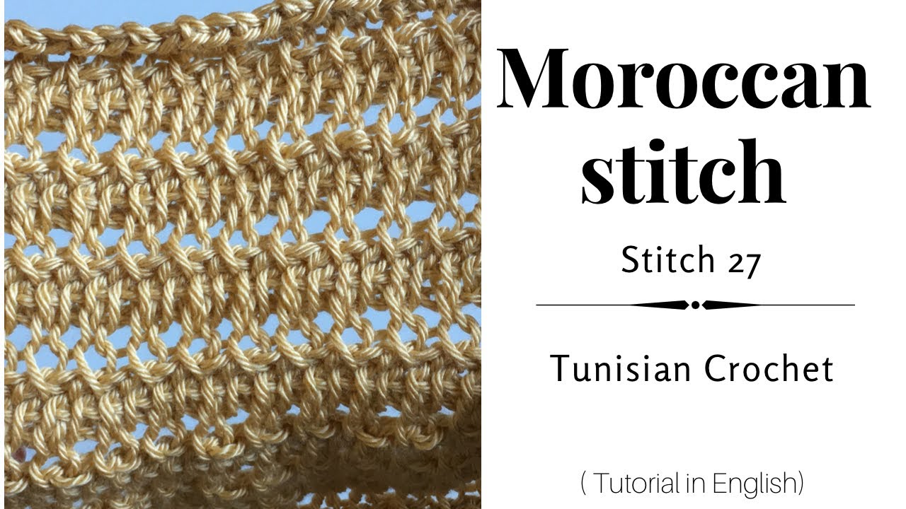Stitch #27, Moroccan Stitch - YouTube