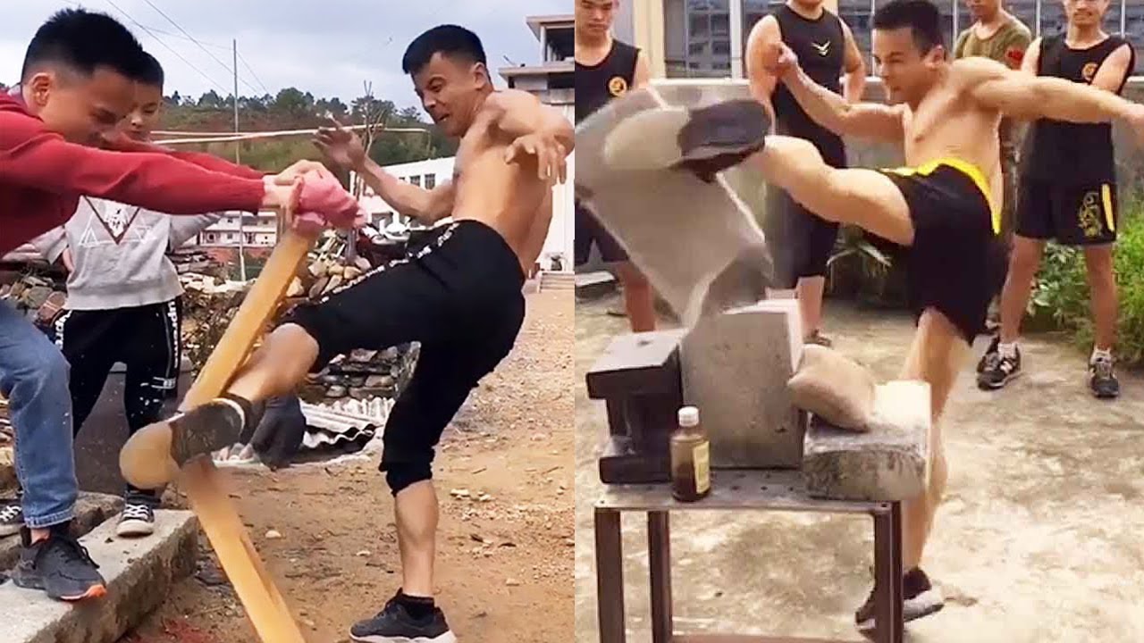 🔥Legs Harder Than Thickened Steel Pipes, Kung Fu Iron Man One-legged ...