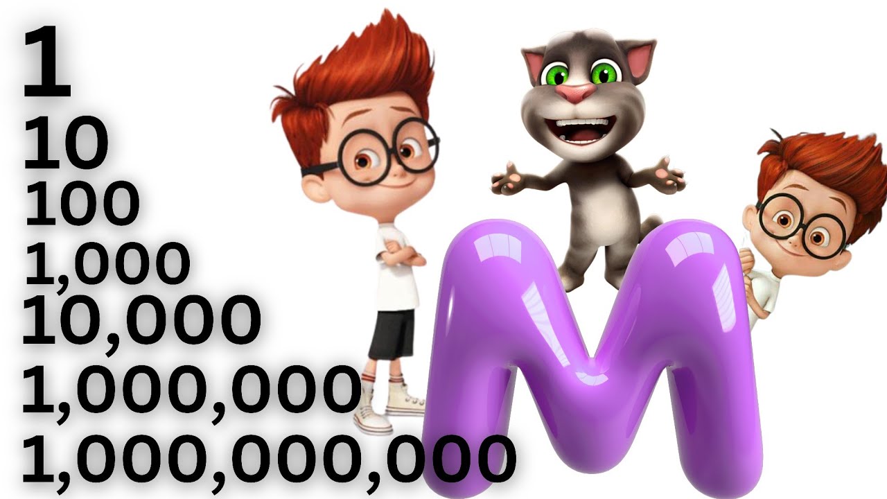 Big NUMBERS & COUNTING for KIDS! (FUN Math Learning Video for Children ...