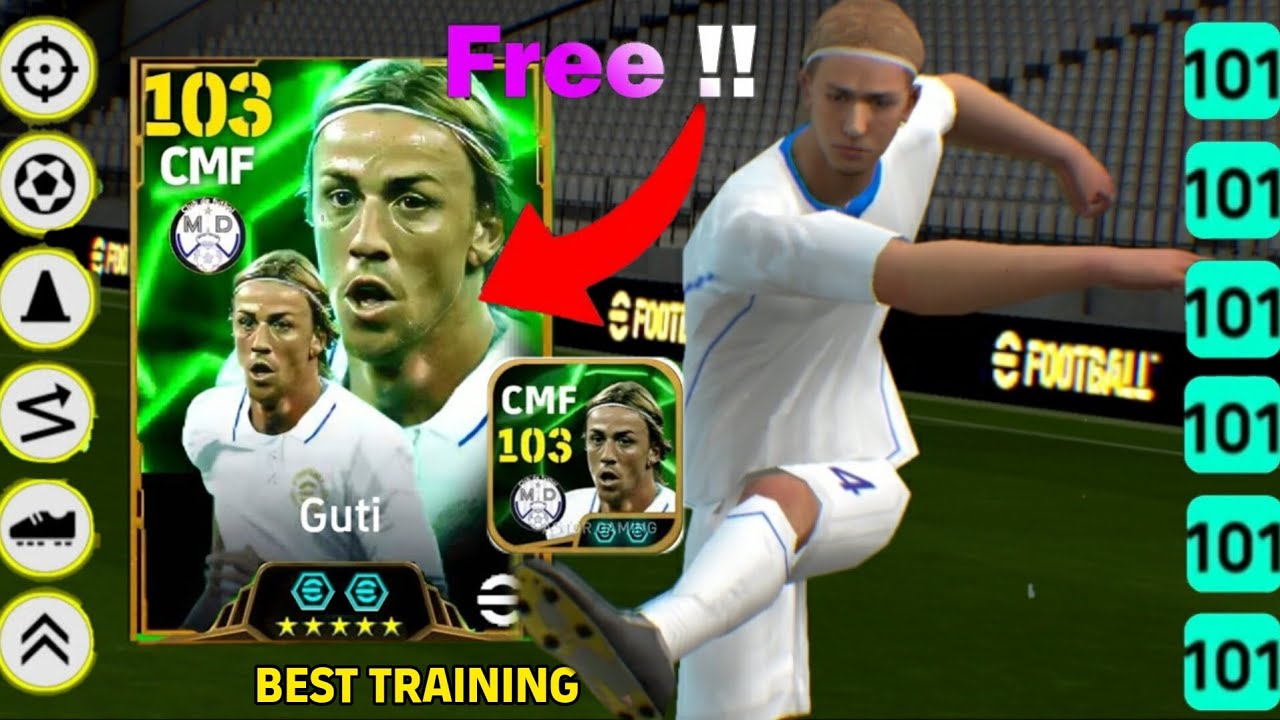 How To Train Free Guti In Efootball 2025 | Guti max level training in ...