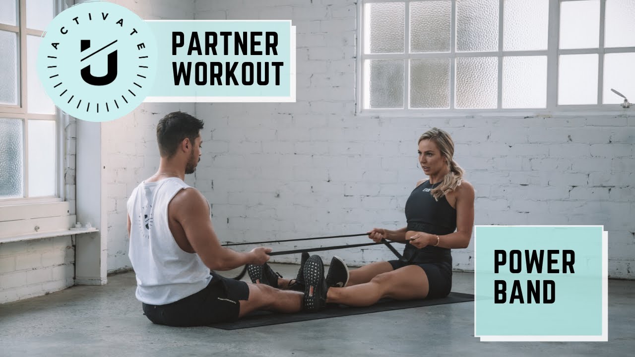 Partner Workout Resistance Band - YouTube