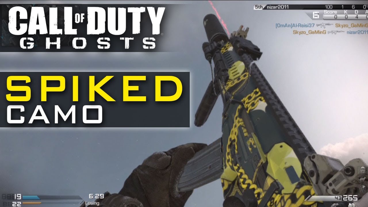 CoD Ghosts SPIKED Camo - DLC Camos - Secret Camos - YouTube