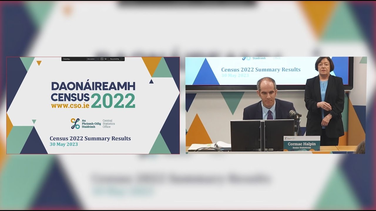 Census of Population 2022 - Summary Results - 30 May 2023 - YouTube