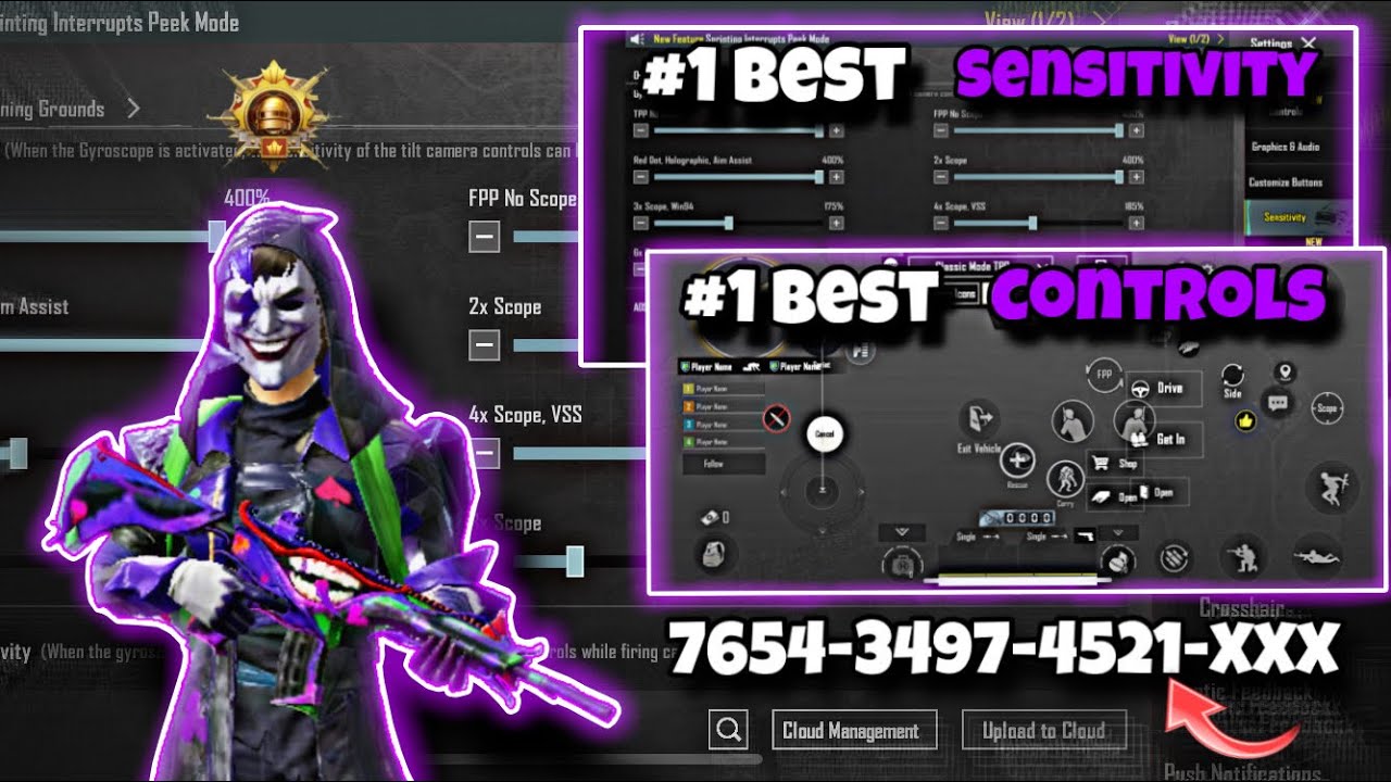 Pubg Mobile/Bgmi Sensitivity Settings 2024🔥New Best Sensitivity ...