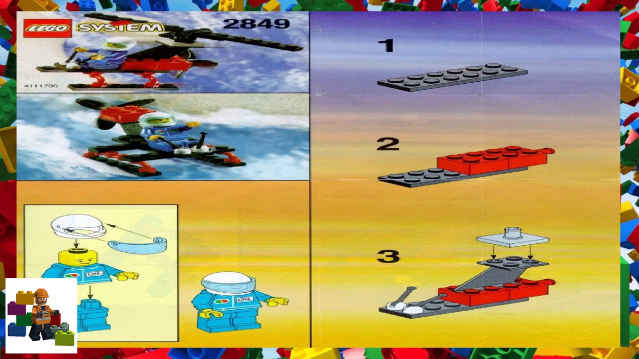 LEGO instructions - Town - Flight - 2849 - Helicopter - YouTube
