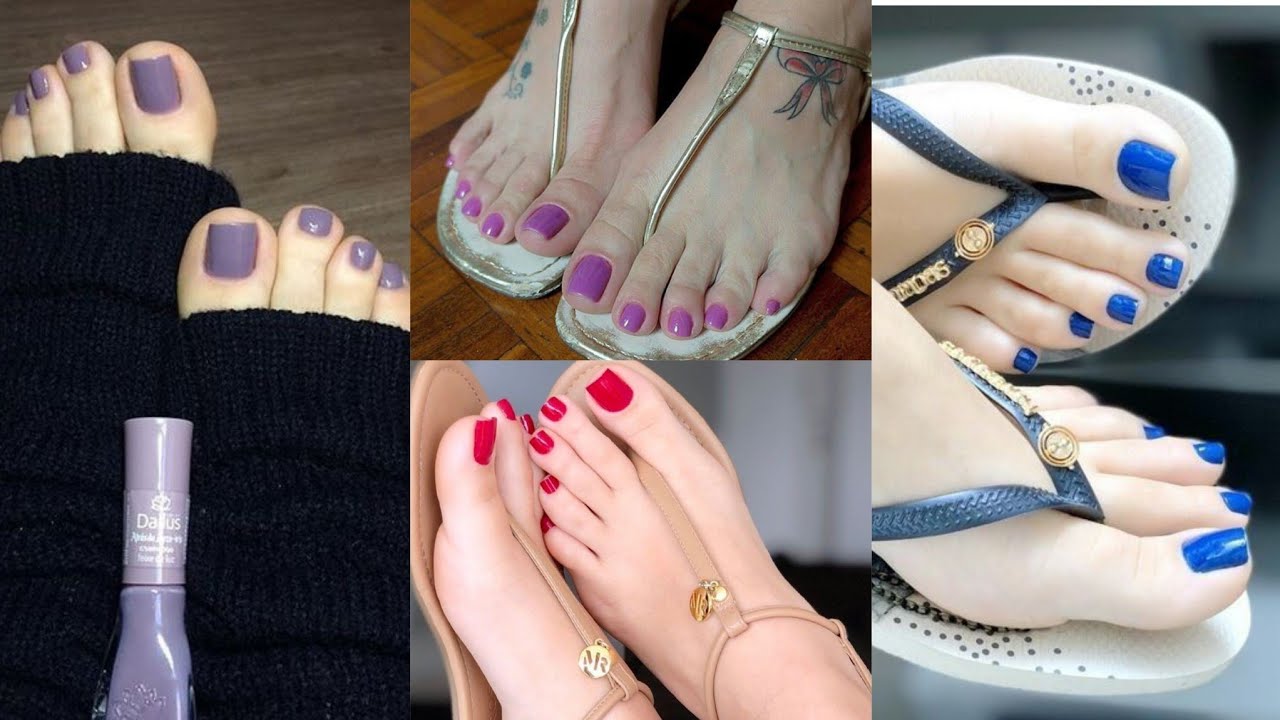 Gorgeous women's feet toe nail designs and mesmerising shoe collection ...
