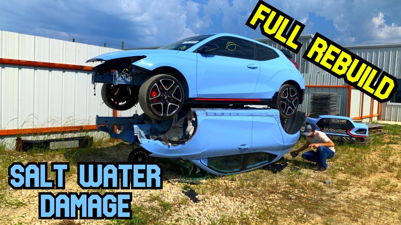 How To Rebuild A Salt Flood Auction Car In 8 Minutes - YouTube