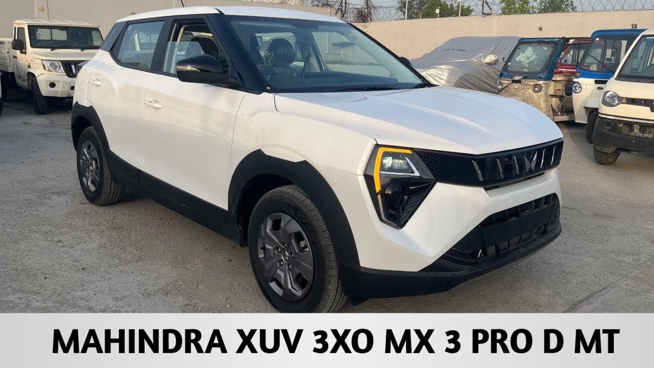 Mahindra XUV 3XO MX 3 Pro Diesel MT White Colour Xplorewithvarun Mahindra XUV 3XO MX 3 Pro Diesel MT White Colour Xplorewithvarun