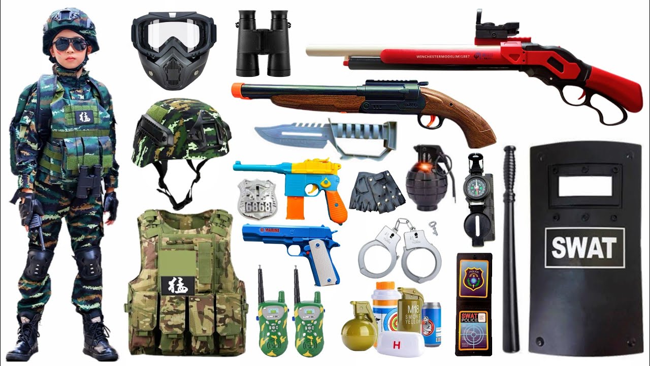 Special Police Weapons Toy set Unboxing-Winchester M1887,S686 Shotgun ...