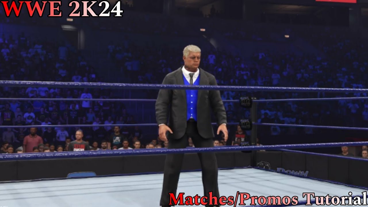 WWE 2K24 Universe Promos/Match Tutorial! - YouTube