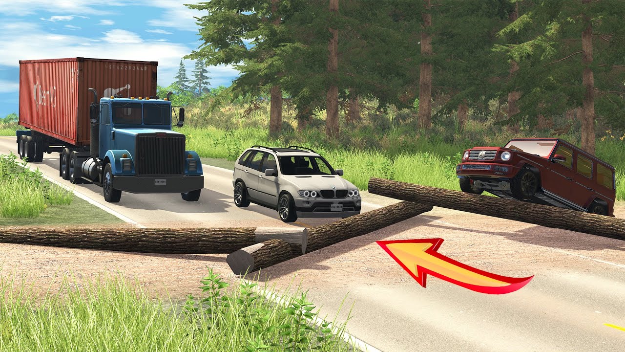 Cars vs Fallen Trees - BeamNG Drive - 🔥 ULTIMATE Edition Compilation ...