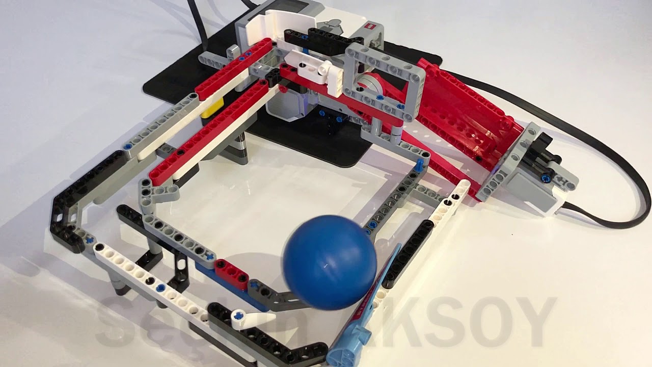 EV3 Ball Roller Coaster (Top çevirme makinesi - Lunapark hız treni) 07. ...
