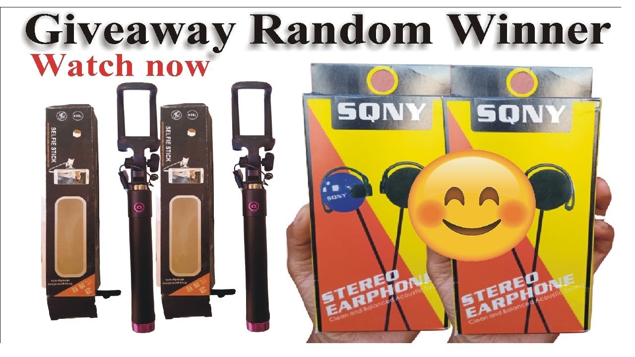 First Giveaway Random congratulations to winners - YouTube