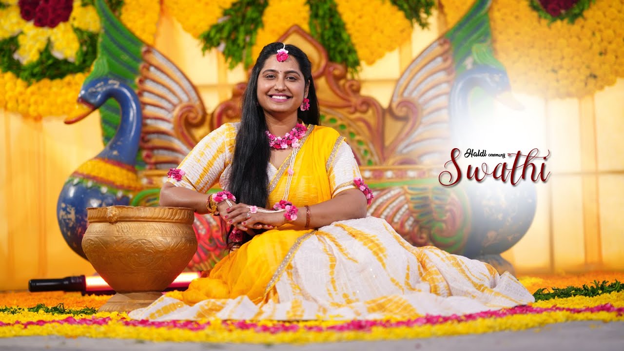 Traditional Telugu Wedding l Haldi Ceremony | Managala Snanam Highlight ...