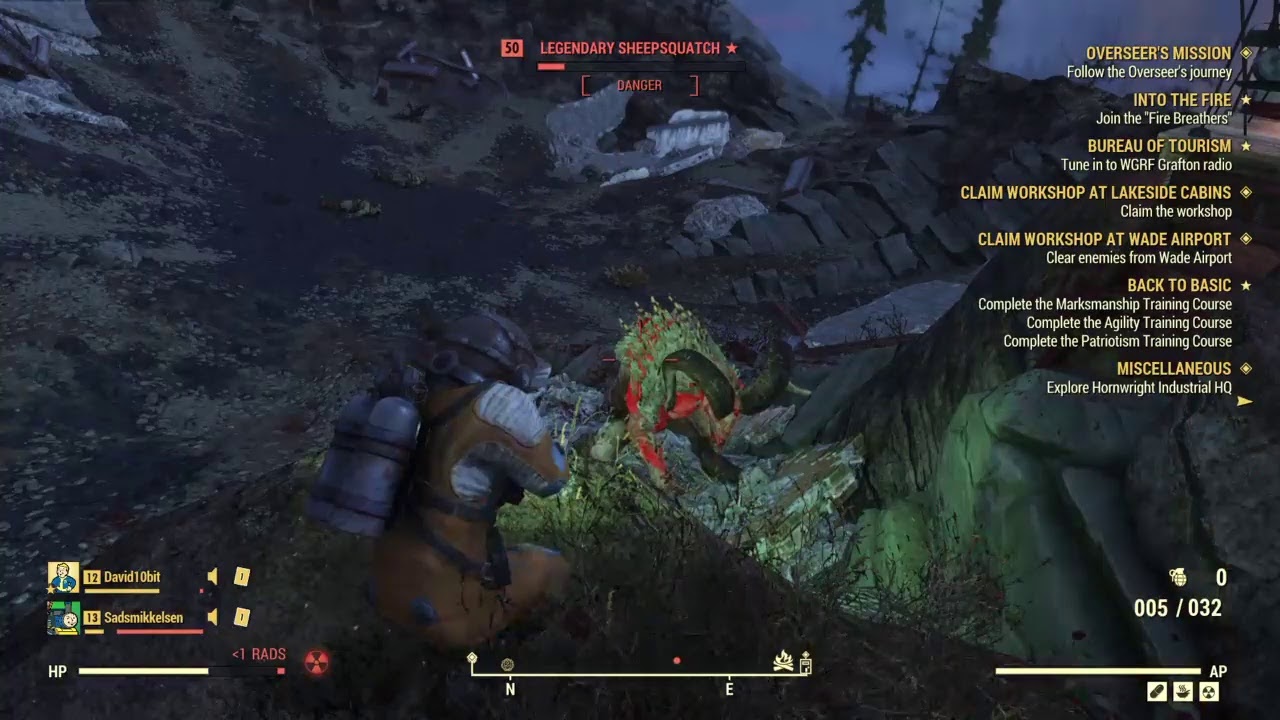 Fallout 76 Legendary SheepsQuatch - YouTube