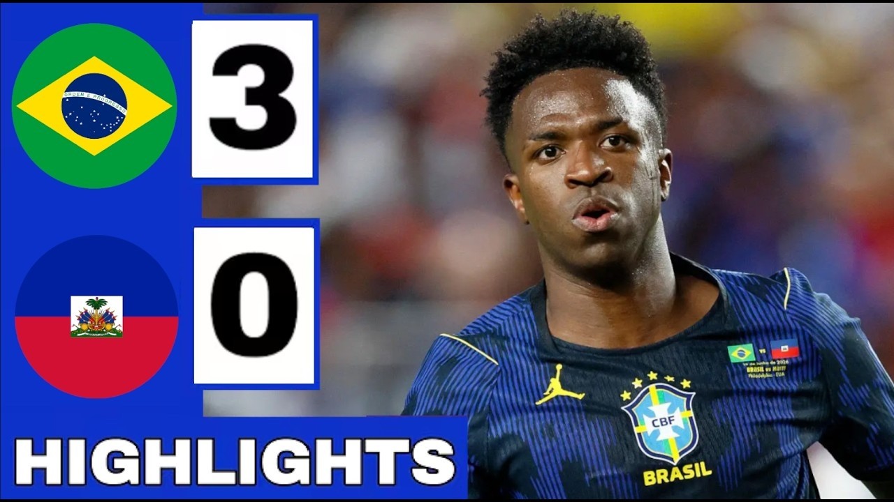 Brazil vs Haiti 3 0 Highlights & All Goals Brazil Haiti - YouTube