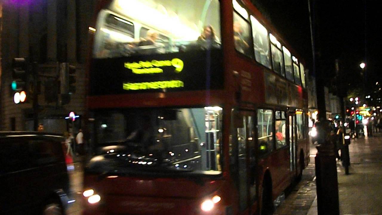 London Bus Route 9 at Trafalgar Square - YouTube