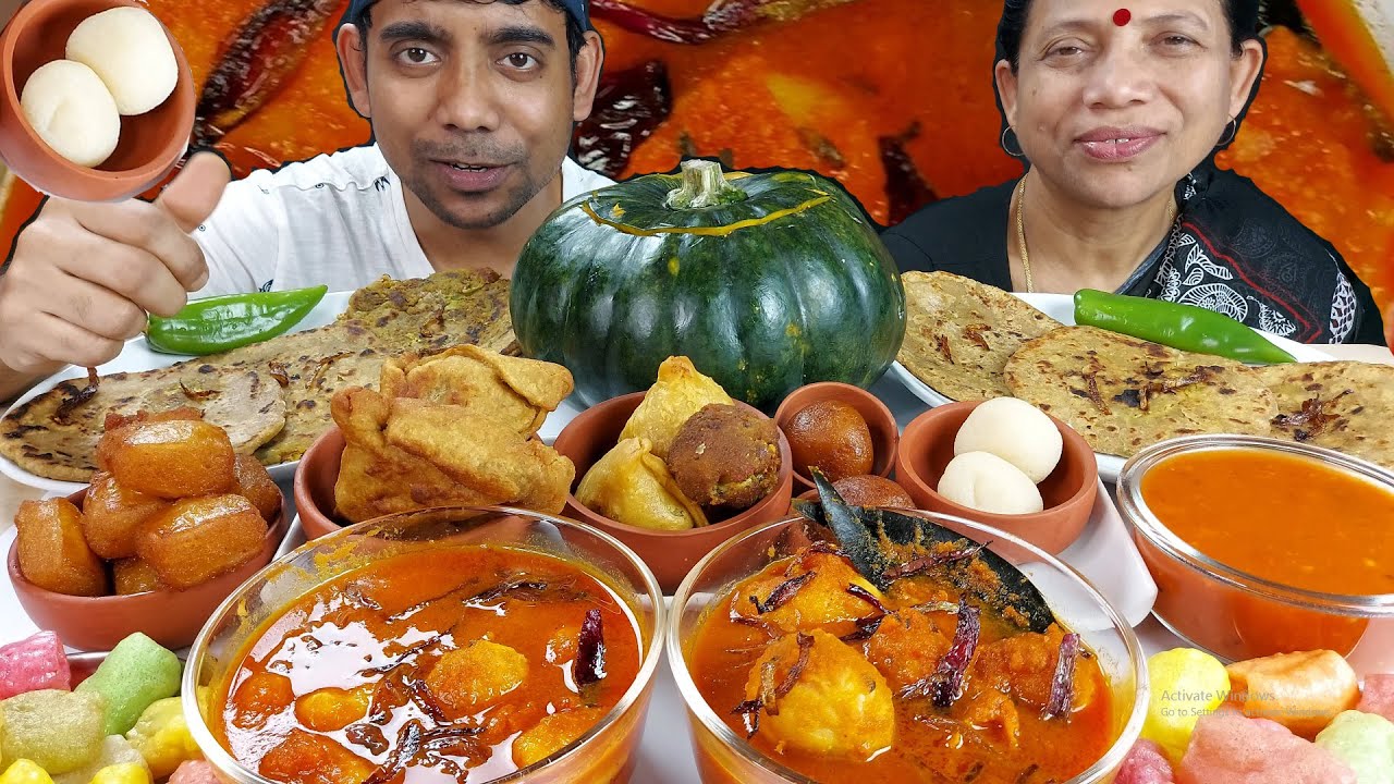 Eating So Yummy Food Mukbang Indian Delicious Food - YouTube