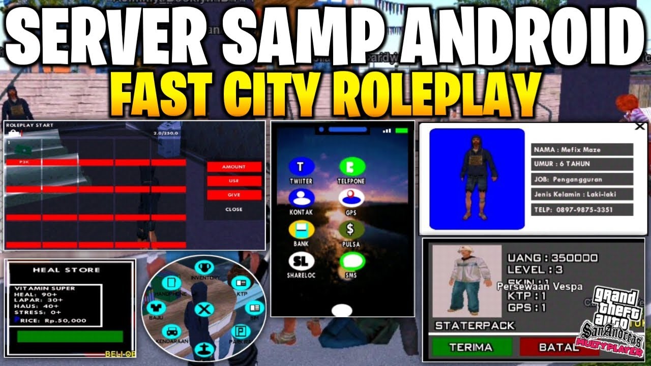 REVIEW SERVER SAMP FAST CITY ROLEPLAY || GTA SAMP INDONESIA - YouTube