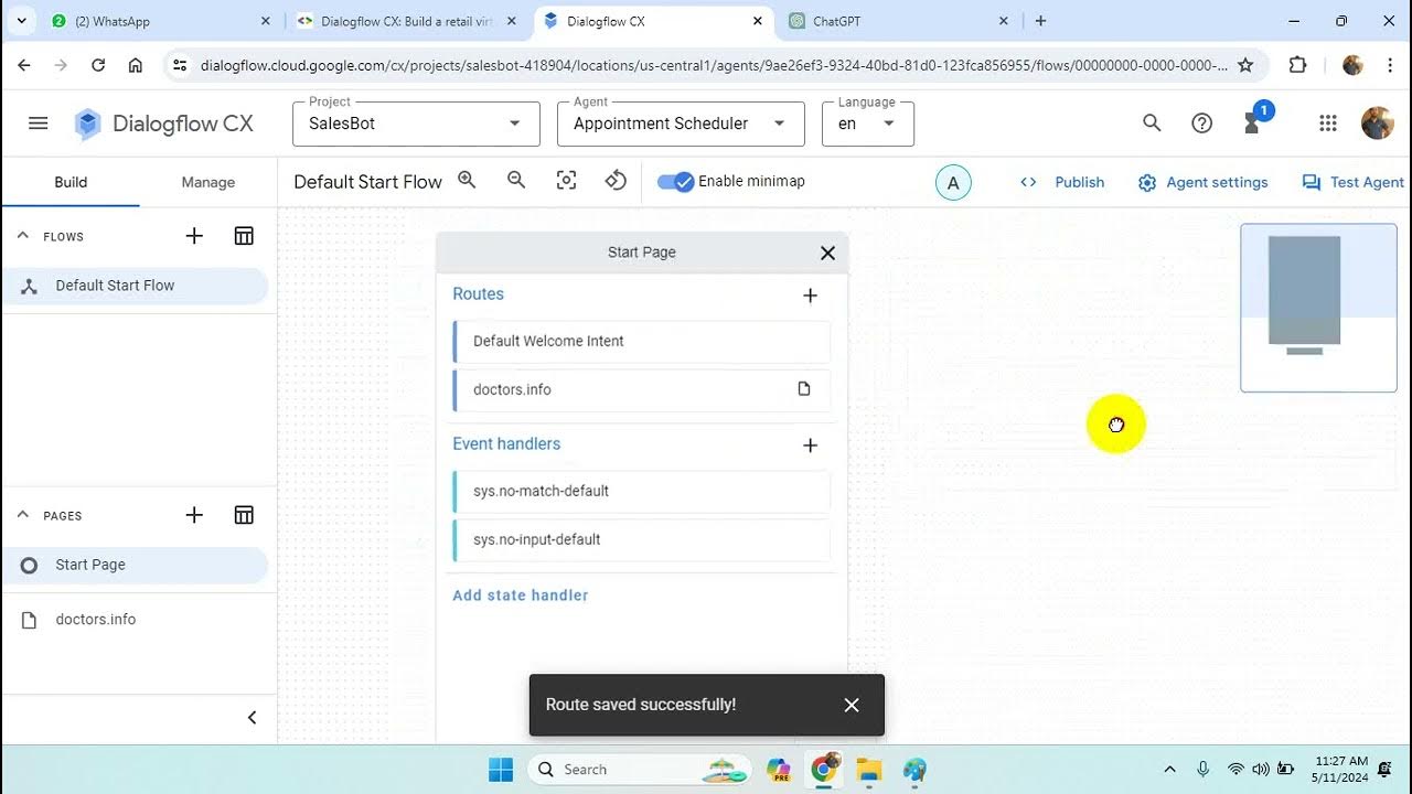 Dialogflow CX - Building Appointment scheduler Chatbot - YouTube