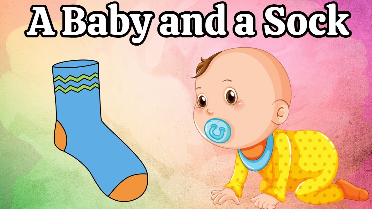 Learn English through story: A Baby and a Sock - YouTube