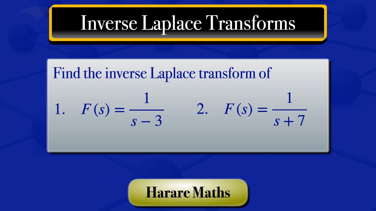 Inverse Laplace Transform - YouTube