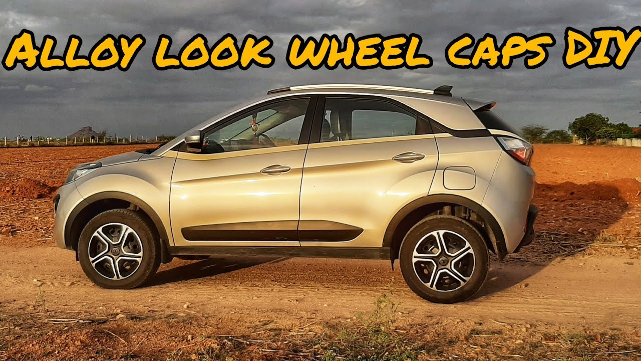 Tata Nexon wheel cap DIY painting - YouTube