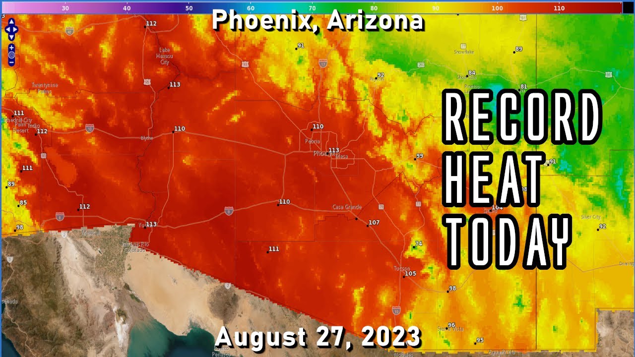 August 27, 2023 Phoenix, Arizona Weather Discussion - YouTube