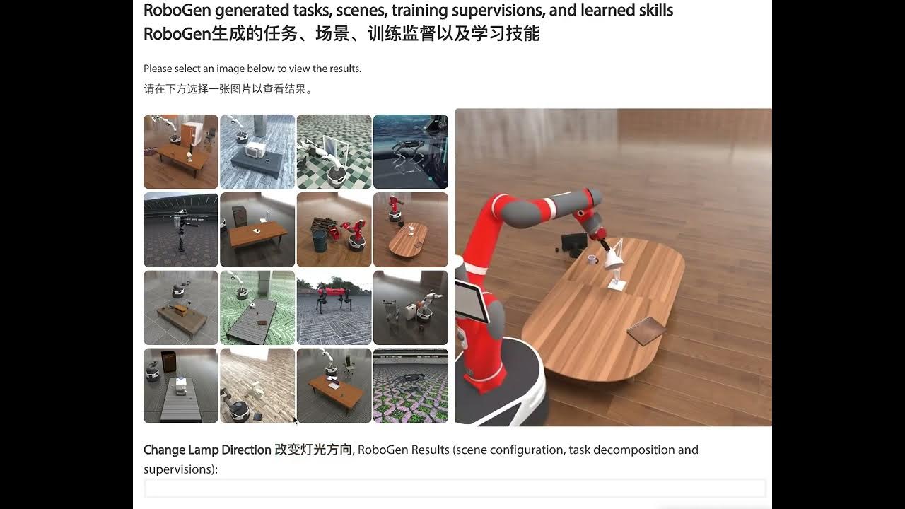 RoboGen: A fully automated generative simulation robot learning system - YouTube