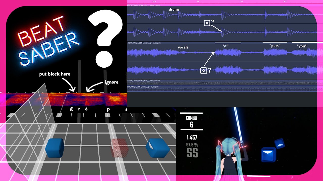 Really niche video on where you should put blocks in beat saber maps ...