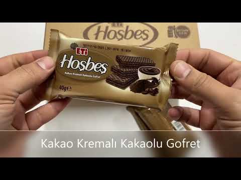Eti Hoşbeş Kakao Kremalı Kakaolu Gofret 40 Gr 24 Adet