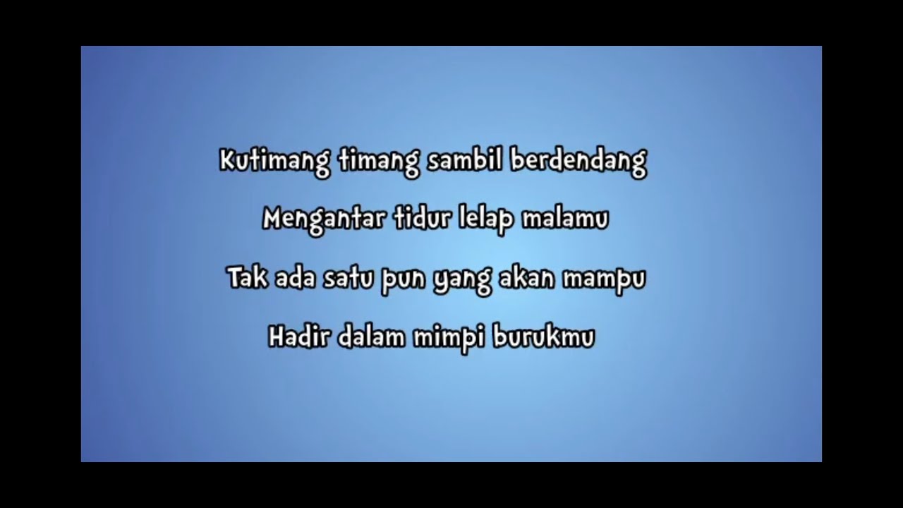 Lirik lagu ipank kutimang adikku sayang - YouTube Music