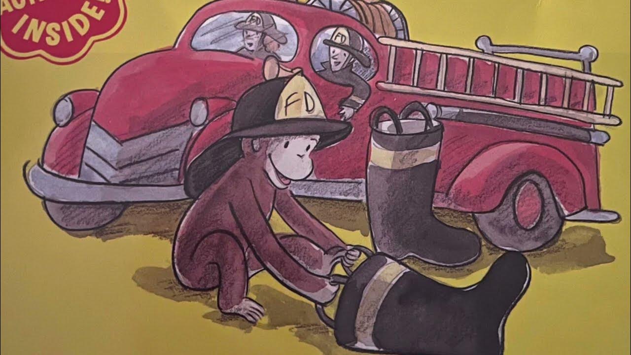 Curious George and the Firefighters 🐵Kids Book Read Aloud to Adora’s 🚒 ...